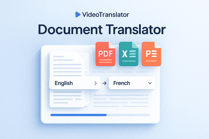Traducteur vidéo IA, traducteur de documents et traducteur d’images